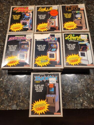 Coleco Vision Game Lot 7 Total All Original Boxes CIB Tested Working | eBay