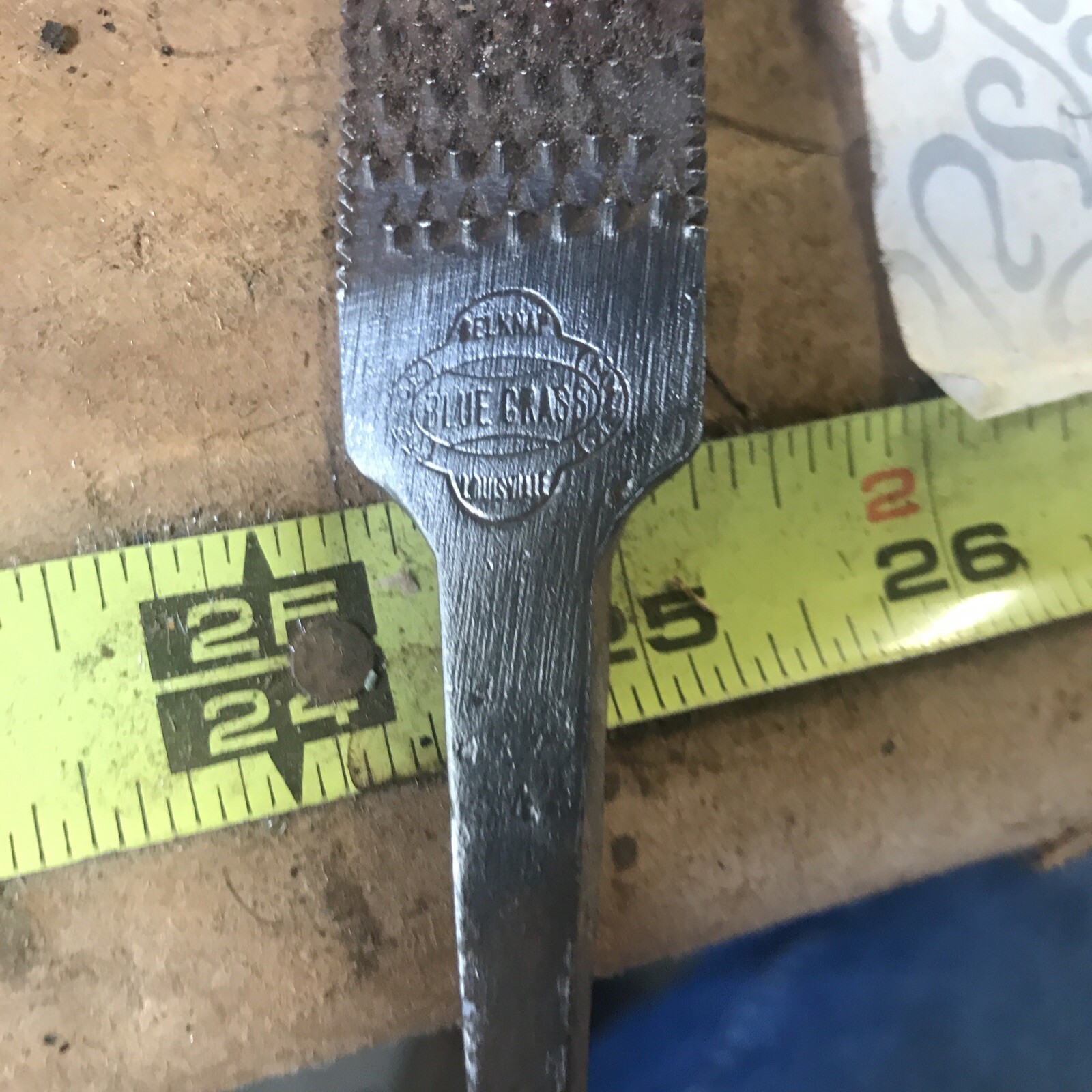 Vintage Lg 12" Bluegrass Belknap Louisville Ky Farrier Horse Hoof Rasp ...
