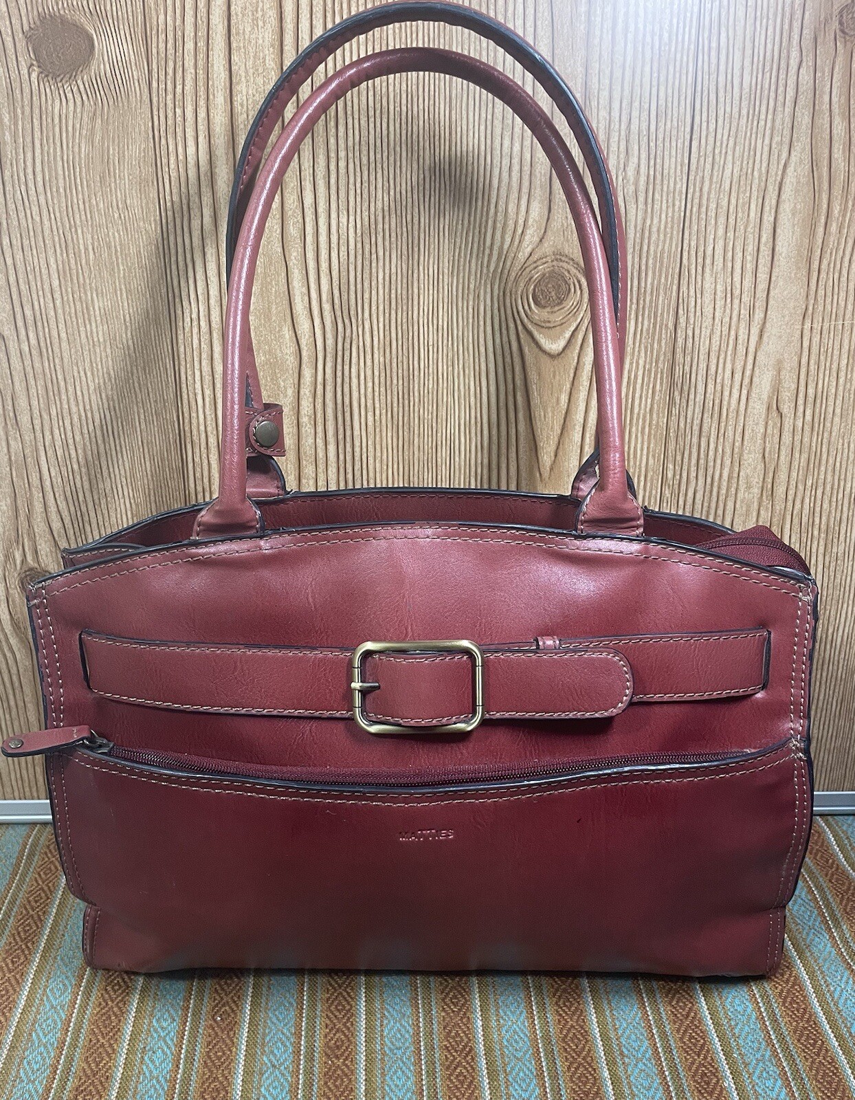 Matties Bag Spain HandBag Red Leather Bag | eBay