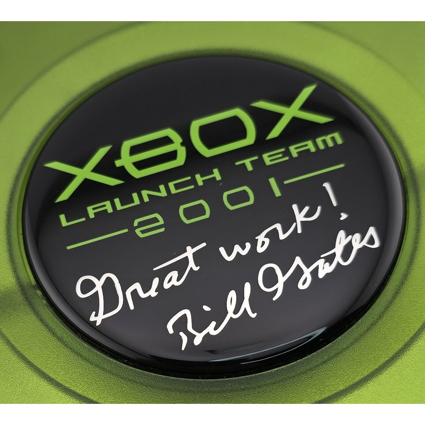 Xbox Launch Team 2001 Bill Gates Signed Special Edition Console**RARE ...