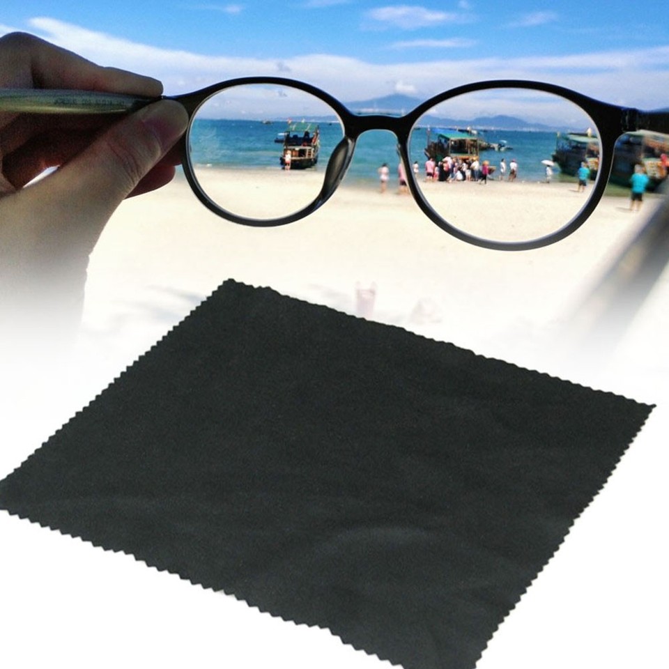 100Pcs Microfiber Eyewear Cleaning Cloth Eyewear Clean Lens Cloth ...