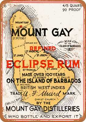 METAL SIGN - 1937 Mount Gay Eclipse Rum - Vintage Look Reproduction | eBay