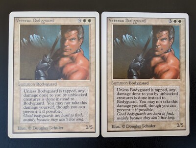 2 x Veteran Bodyguard - Unlimited - MTG Magic the Gathering White | eBay