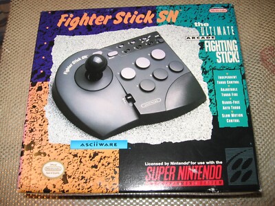 ASCiiWare Fighter Stick Control Pad for Super Nintendo SNES | eBay