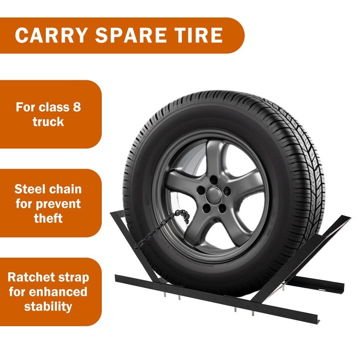 Spare Tire Rack, Removable Tire Rack, Adjustable Tire Hanger, Tire ...