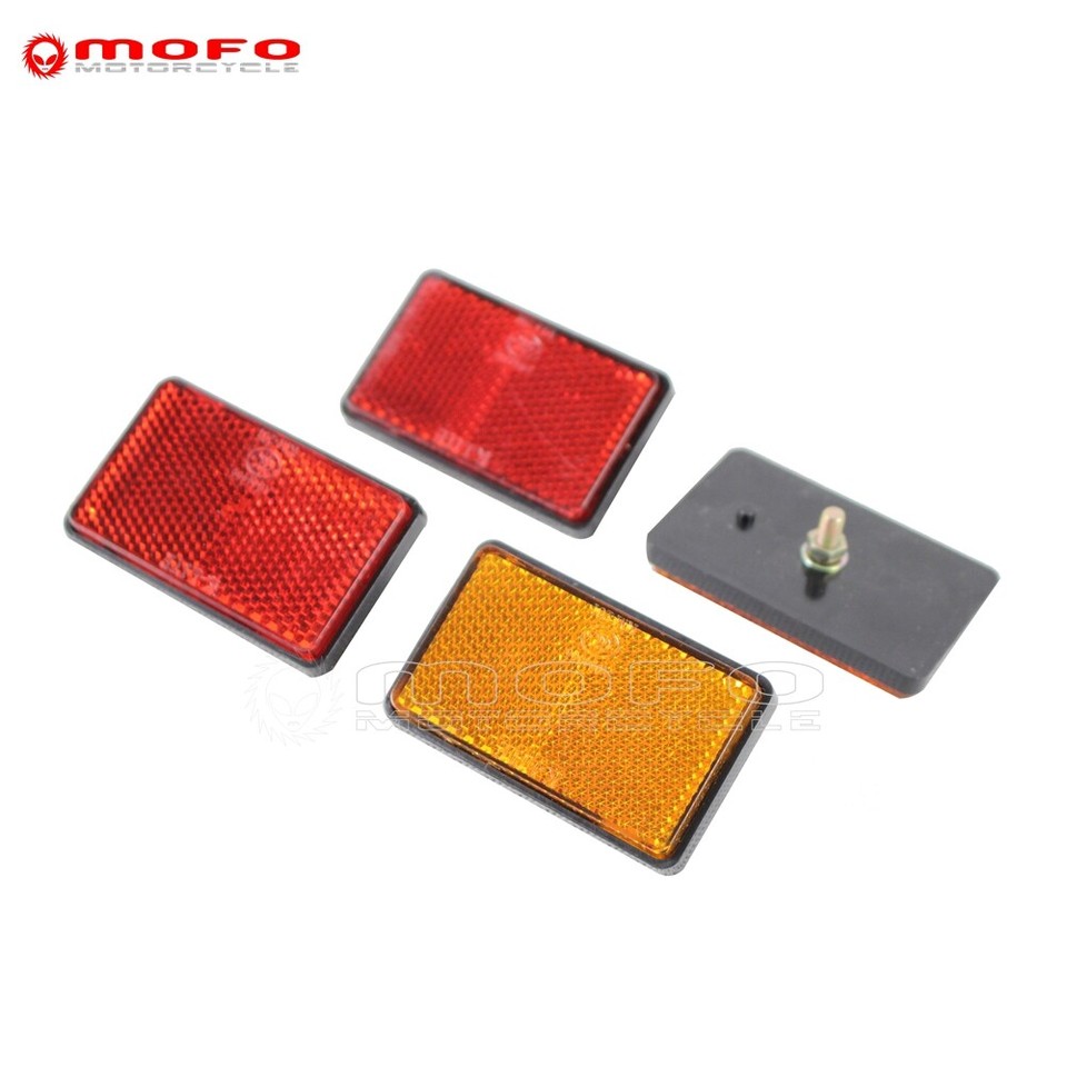 ECE / SAE Motorcycle ATV Reflectors Side Mark Warning Reflectives For ...