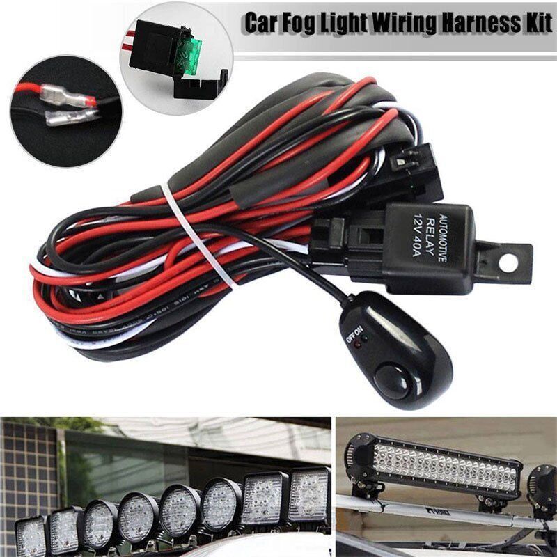Fog Lights Wiring With Relay 40a 12v Fog Lights Wire Switch Harness 2