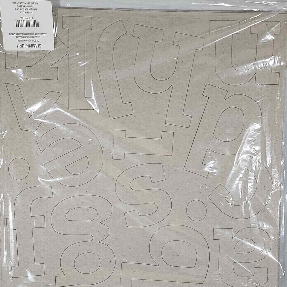 Stampin' Up! On Board Bulk Simon lower case letters NEW | eBay