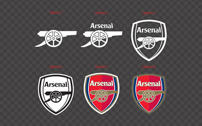 Arsenal FC Premier League Cannon Football Logo Sticker Vinyl Decal Car ...