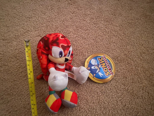 KNUCKLES FROM SONIC THE HEDGEHOG STUFFED ANIMAL NEW WITH TAG TOY ...