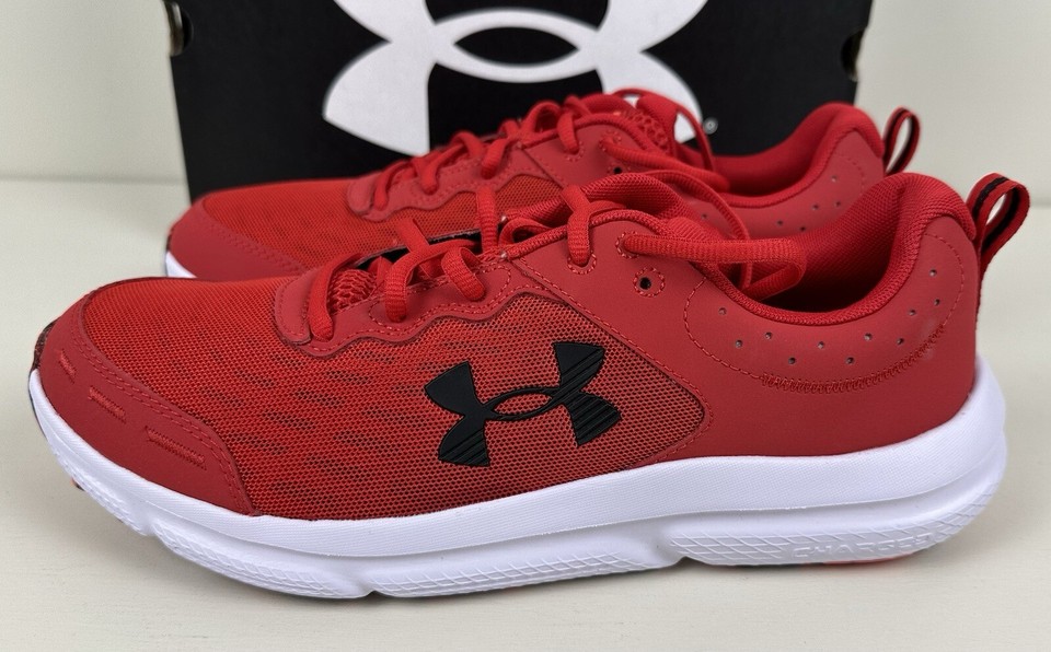 Under Armour UA Charged Assert 10 Running Training Shoes Red Men’s Size ...