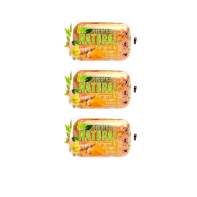 True and Natural Soap - Turmeric and Ginger Bar Soap 4 oz (Pack of 3 ...