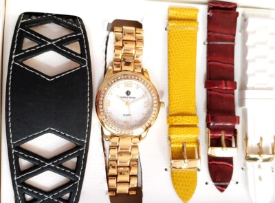 Daniela Swaebe "Runway Watch" Gold Tone with Alternate Band Set | eBay