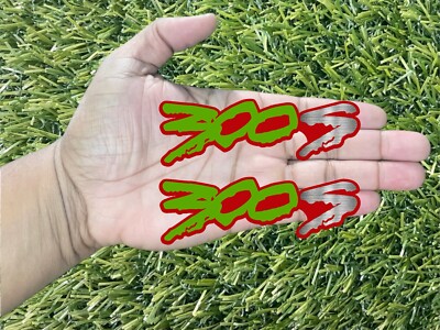 300 S Drip Car Emblem Badges Custom Racing Aggressive Lime Green / Red ...