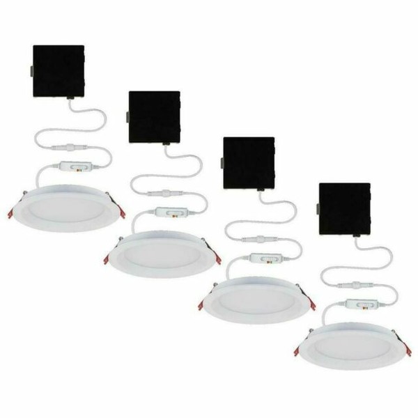 Commercial Electric 91480 6 in Recessed Led Kit - 4 Pack for sale ...