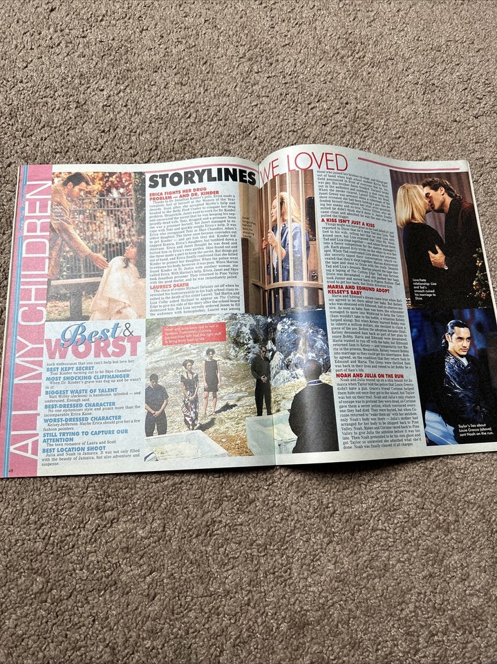 Soap Opera Magazine Jan 7, 1997 New Year’s Eve Tragedy - Giant Double ...