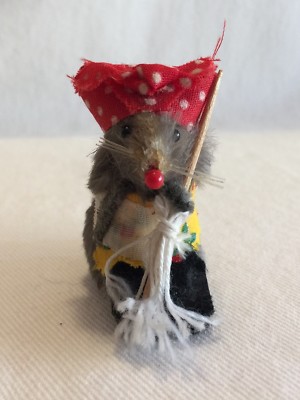 Vintage Original Toy Fur Mouse Little Housekeeping Mouse Factory West ...