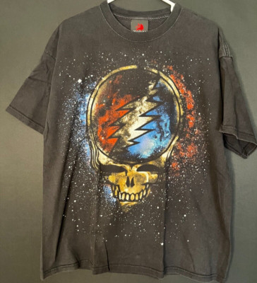 grateful dead shirt black steal your face skull GD deadhead size XL ...