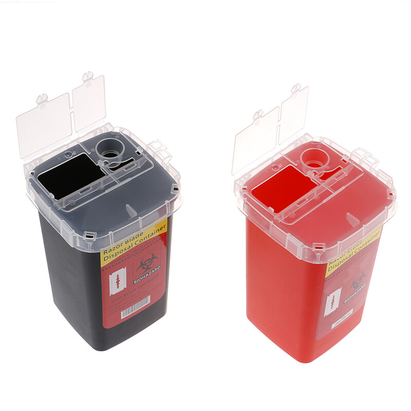 Barber Accessories Disposal Container Case Waste Blade Storage Box ...