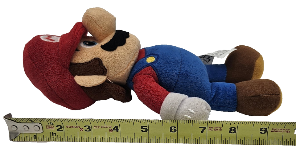 Super Mario Waluigi Goomba Neko Cat Red 1 Up Plush Set Nintendo Lot of ...