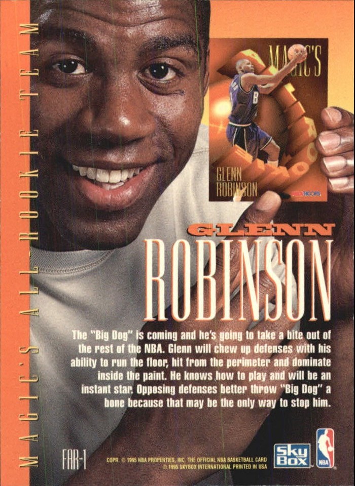 1994-95 Hoops Magic's All-Rookies Foil-Tech #FAR1 Glenn Robinson - BSK ...
