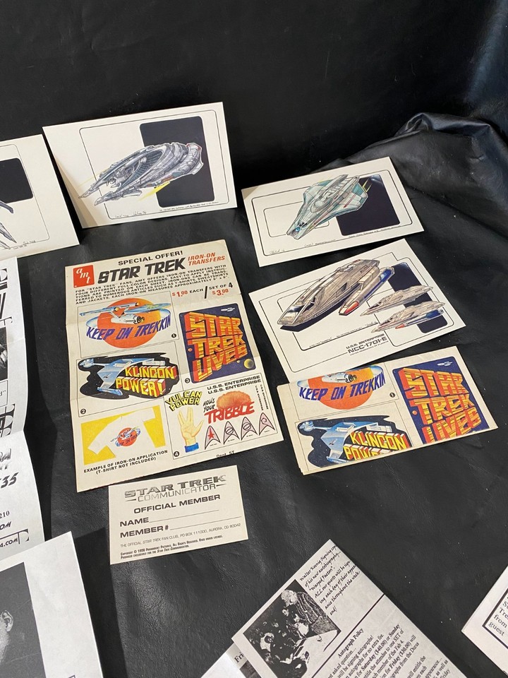 Star Trek Fan Club Collectibles cards photos pamphlets and more | eBay