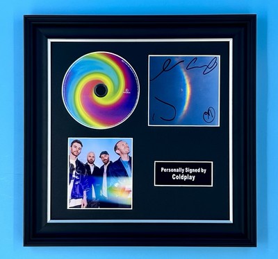 Coldplay Signed Photo & CD Framed & COA Moon Music Poster Autograph ...