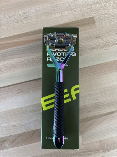 Leaf Triple Blade Pivoting Safety Razor Prism Head Arms Legs Face 25097 ...