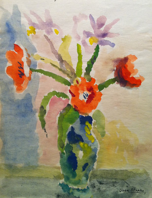 Owen Staples (Canadian, 1866-1949) - Signed Watercolour - Floral Study ...