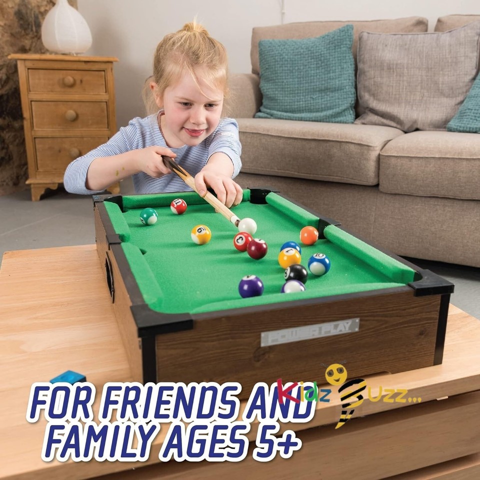 20" Table Pool Game-Wooden Classic Games Table, Indoor Outdoor Game for ...