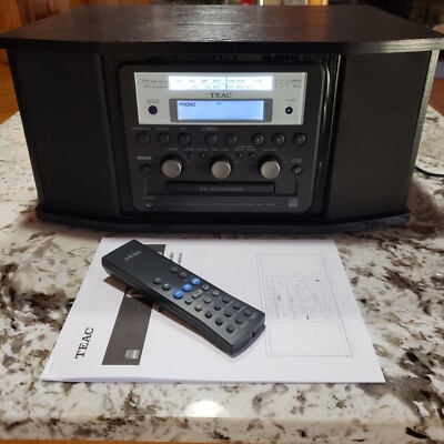 TEAC GF-350 Record CD Burner Recorder Turntable AM/FM Player Vinyl FLAW ...