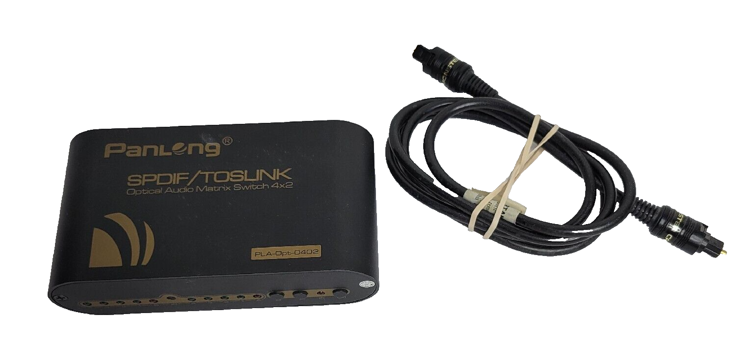 Panlong Matrix Switch PLA-Opt-0402 Black SPDIF TOSlink Optical Audio 4x2 -E06 | eBay