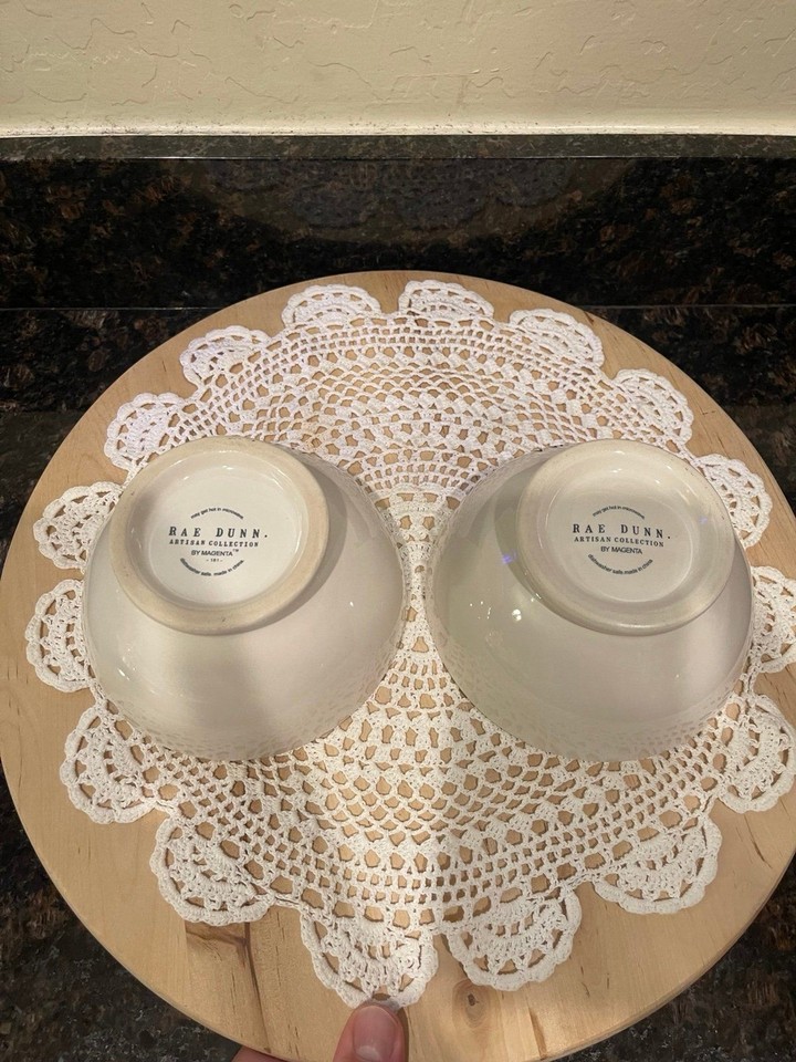 Rae Dunn wake up & Let’s Eat Ceramic Cereal Bowls | eBay