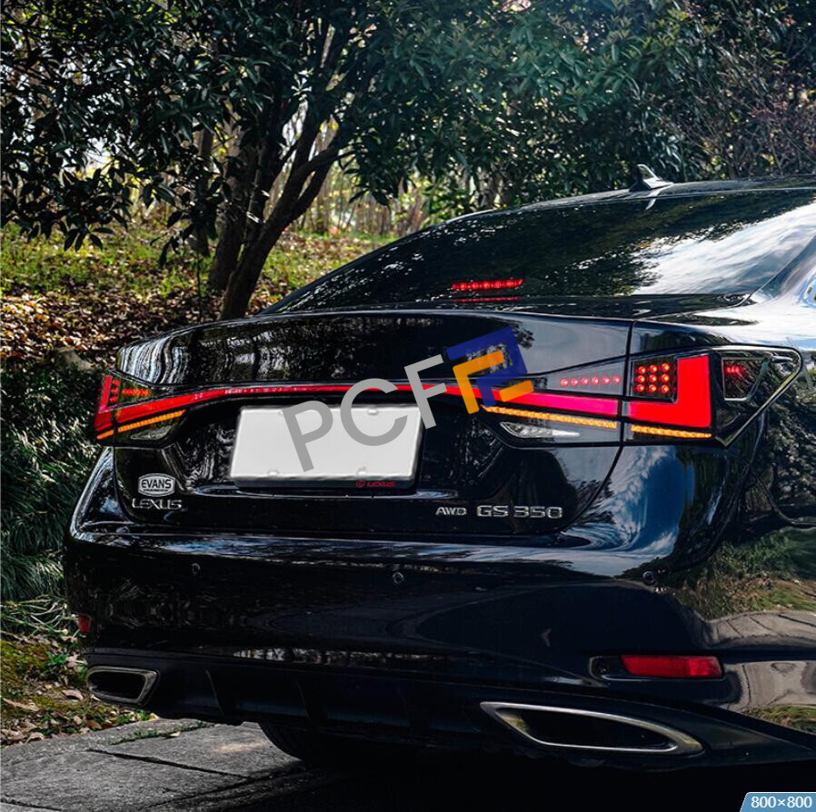 2012-2021 LED Rear Lamps Taillights Assemblies For Lexus GS F GS300 ...