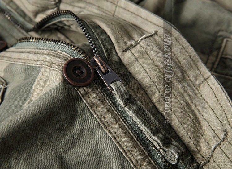 Mens Camouflage Combat Field Jackets Vintage Military Pockets Army ...