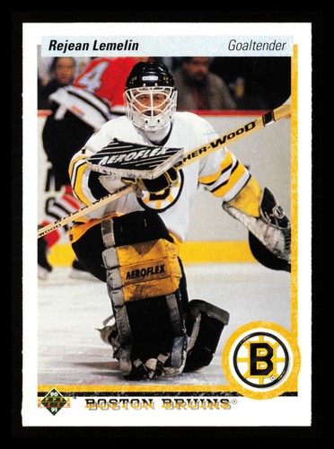 Rejean Lemelin 1990-91 Upper Deck Hockey NHL #215b Boston Bruins | eBay