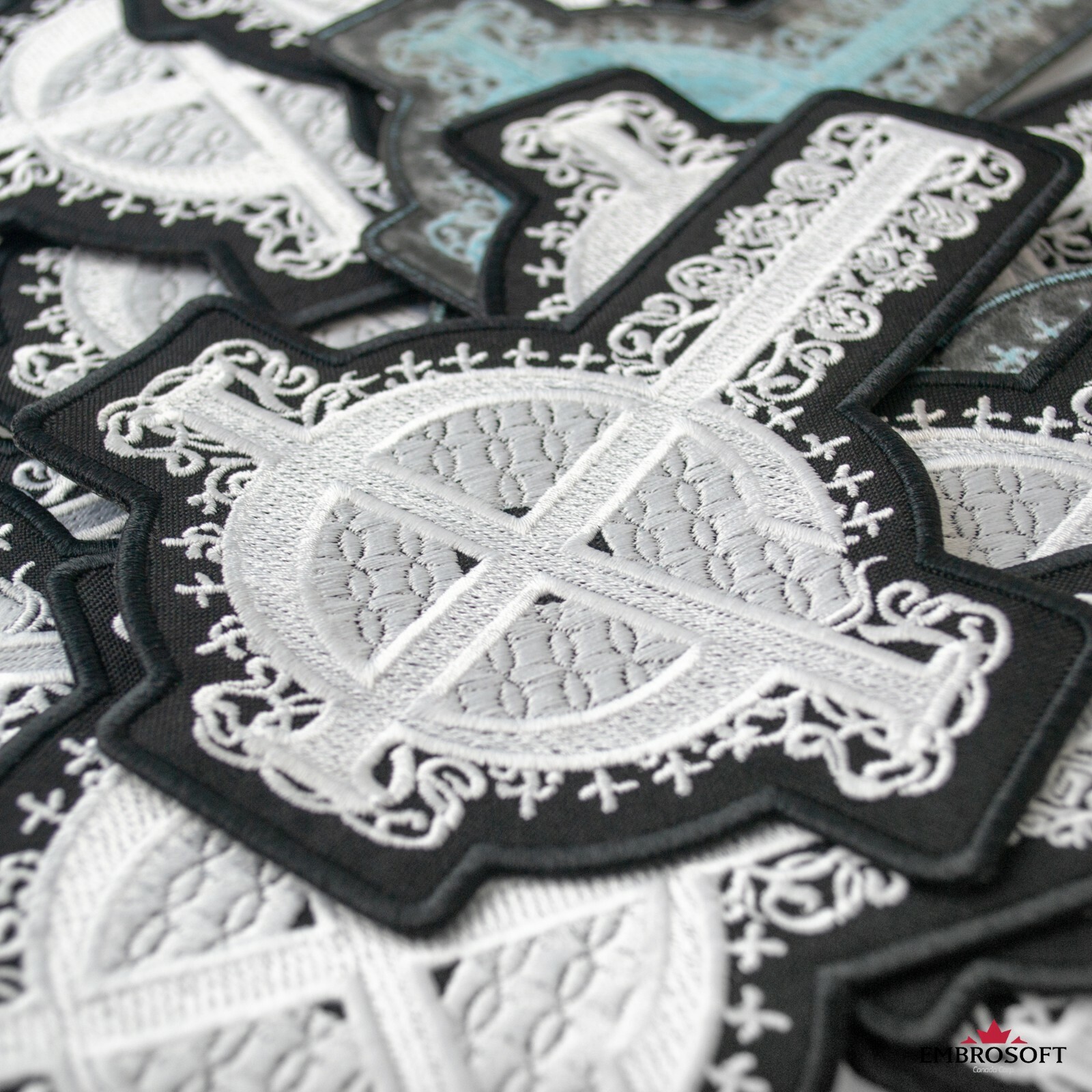 Ghost BC Patch New Black White Cross Papa Emeritus Rock Band ...