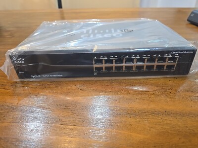Cisco (SF100-16) 16-Ports Rack-Mountable Ethernet Switch 882658440779| eBay