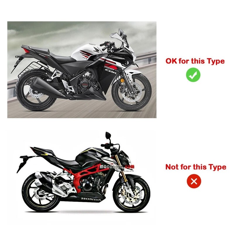 Exhaust System Mid Link Pipe Stainless Steel Slip On For Honda CBR250R ...