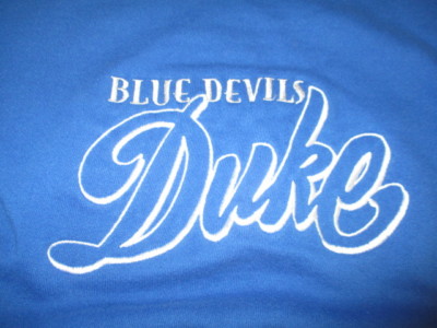Vintage DUKE BLUE DEVILS Basketball Embroidered (LG) Sweatshirt MIKE ...