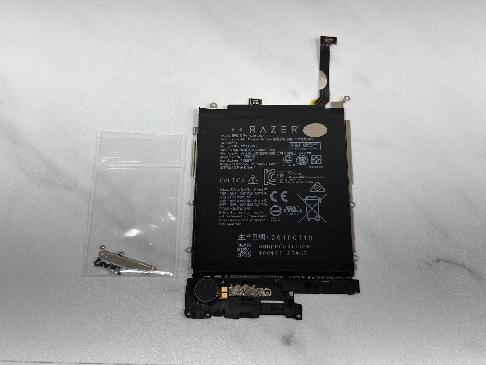 Razer 2 Rz35-0259 Battery Wireless Charging Plastic 4000 mAh Vibrator ...