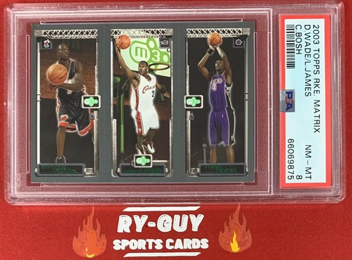 2003 TOPPS ROOKIE MATRIX DWYANE WADE LEBRON JAMES CHRIS BOSH ROOKIES RC ...