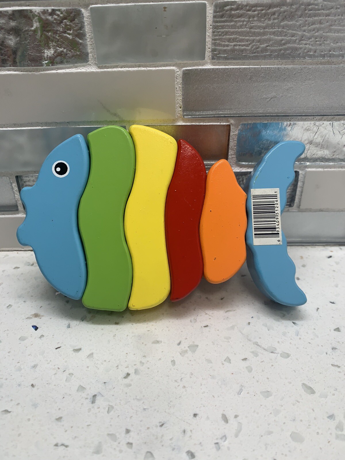 Rainbow Fish on a String Wooden PreSchool Toy Fish The Original Toy ...