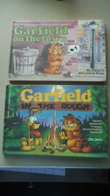 Garfield In The Rough 1984 1st Edition & Garfield on the Town, HC | eBay