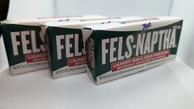 Zout Fels-Naptha Laundry Bar, Stain Remover Soap, 5 oz (3) | eBay