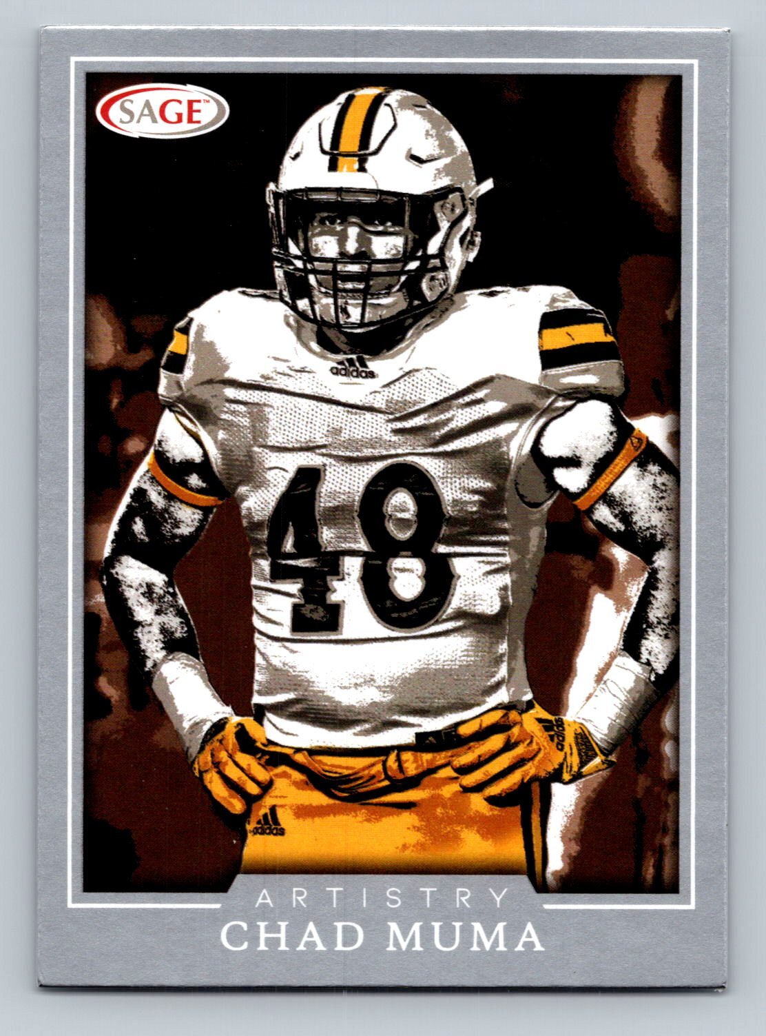 Chad Muma Wyoming Cowboys 2022 SAGE Artistry Silver #8 Trading Card | eBay