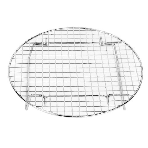 Barbecue Grill Rack Round Stainless Steel Cooking Grid with Stable ...