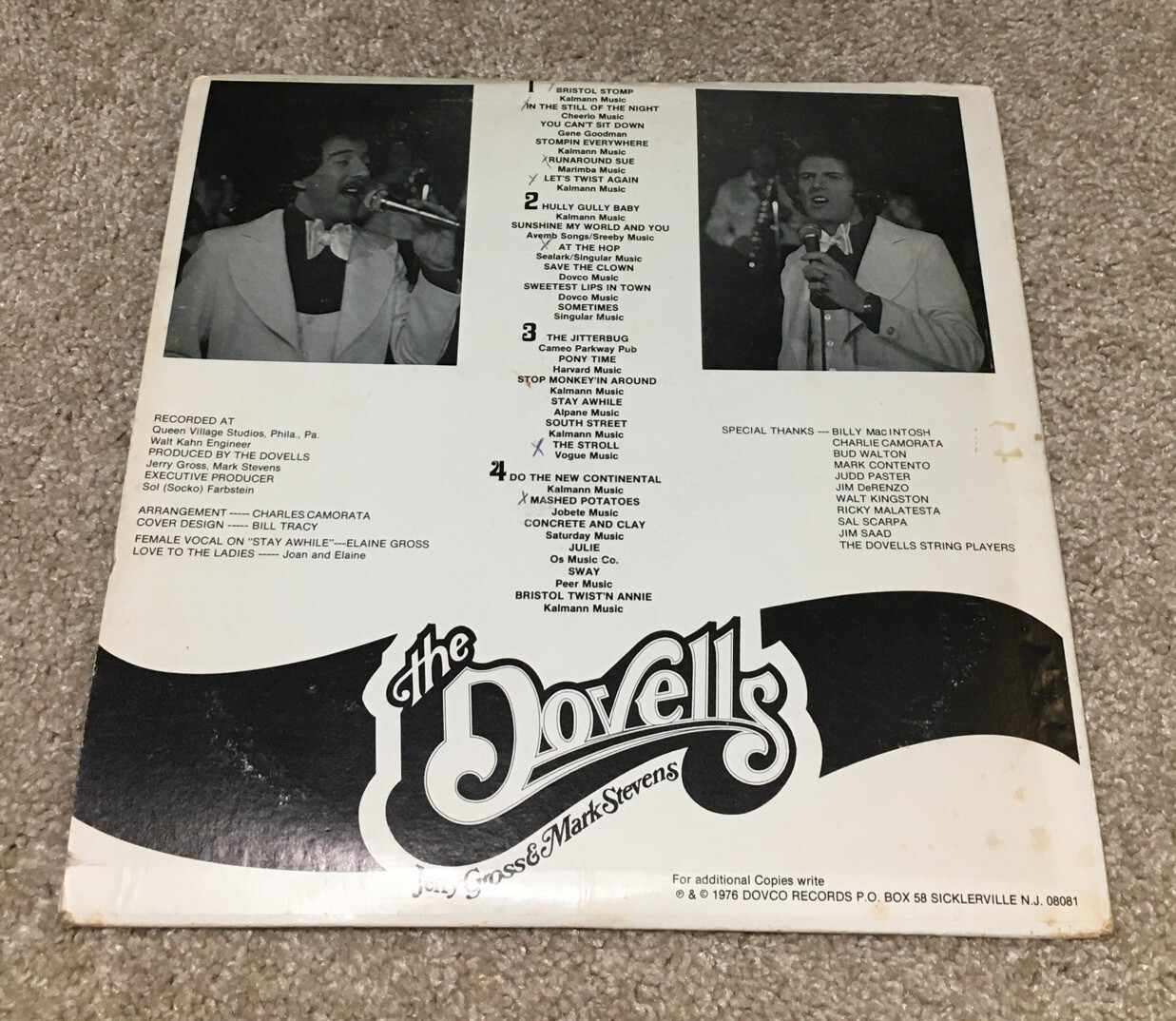 The Dovells ‎– Greatest Hits And Dance Party - Dovco Records ‎– DM ...