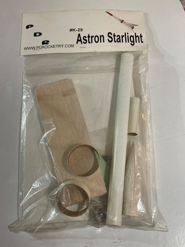 PDR Flying Model Rocket Astron Starlight K-29 Sealed Rocketry Estes | eBay