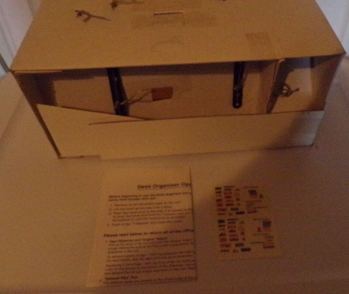 LOOK RIDDELL SPORTS NASCAR DESK ORGANIZER ROOM WORKS 1/18 CAR NIB | eBay